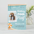 Birthday Pool Party Summer Cool Teen Tween Photo Invitation | Zazzle