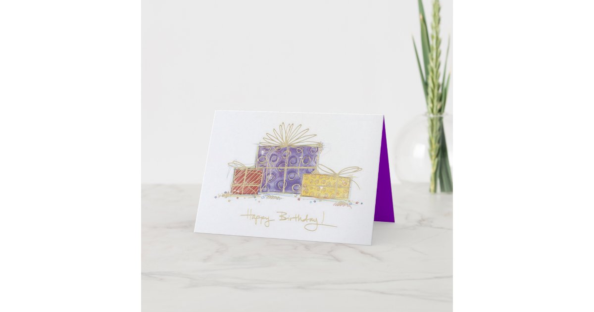 Birthday Presents Birthday Card | Zazzle