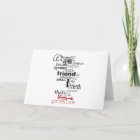 *PLEDGE* AND A *WISH* TO BEST FRIEND ON BIRTHDAY CARD | Zazzle.com