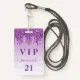 Birthday purple glitter drips monogram luxury vip badge | Zazzle