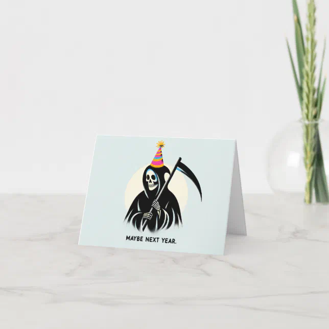 Birthday Reaper Card | Zazzle