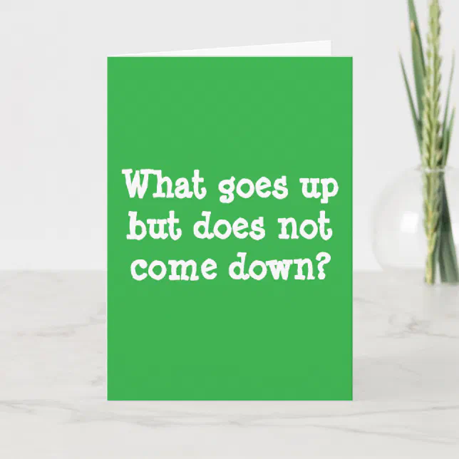 Birthday Riddle Card | Zazzle