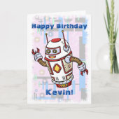 Birthday Robot Card | Zazzle