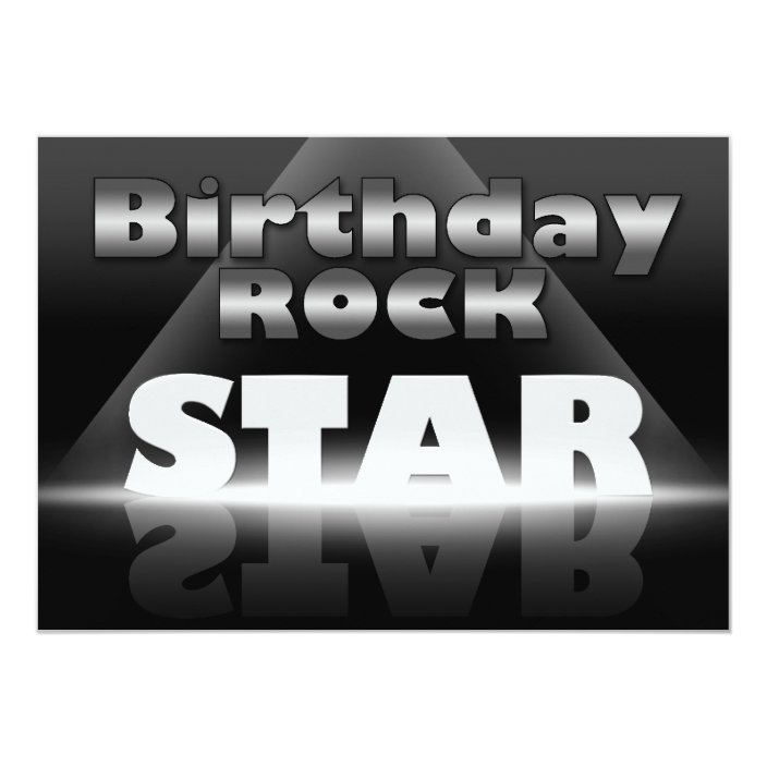 Birthday Rock Star Party Invitations | Zazzle.com