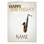 Saxophone Player Birthday Card | Zazzle.com