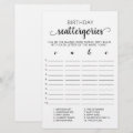 Birthday Scattergories editable game | Zazzle