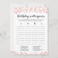 Birthday Scattergories editable game Card | Zazzle