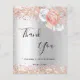 Birthday silver rose gold budget thank you note flyer | Zazzle