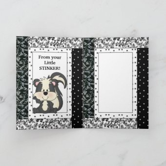 Birthday Skunk greeting card | Zazzle