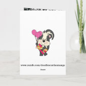 Birthday Skunk greeting card | Zazzle