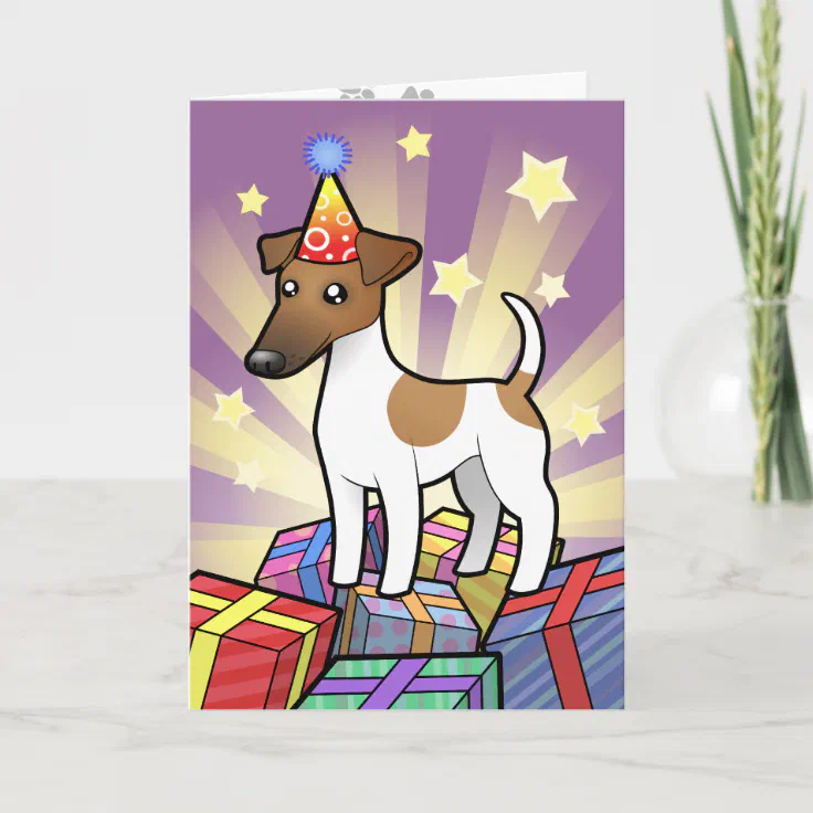 Birthday Smooth Fox Terrier Card | Zazzle