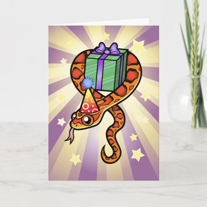 Birthday Snake Card | Zazzle.com