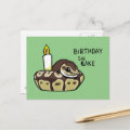 Birthday Snake Cute Ball Python Drawing Postcard | Zazzle