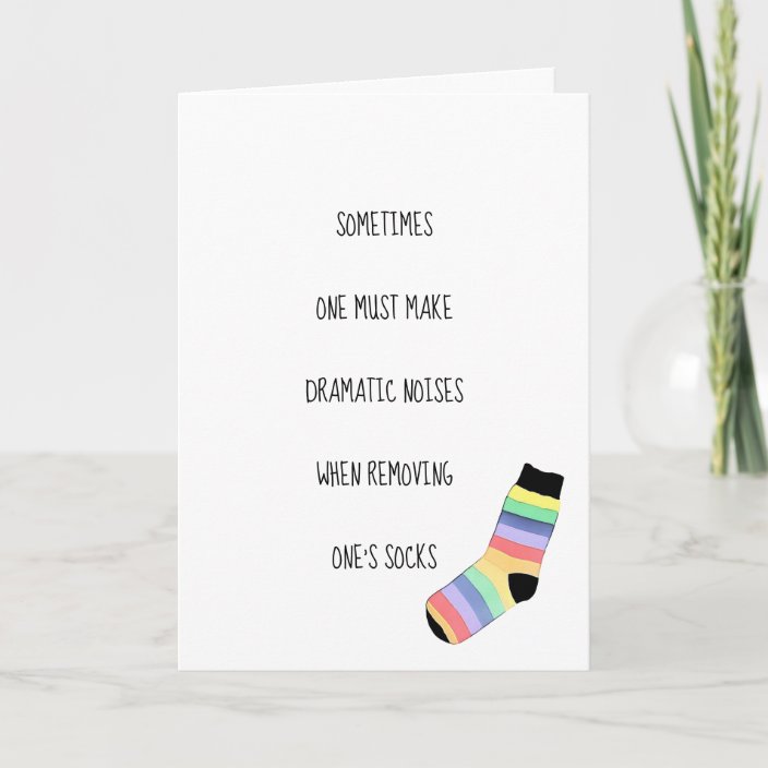Birthday Sock Card | Zazzle.com