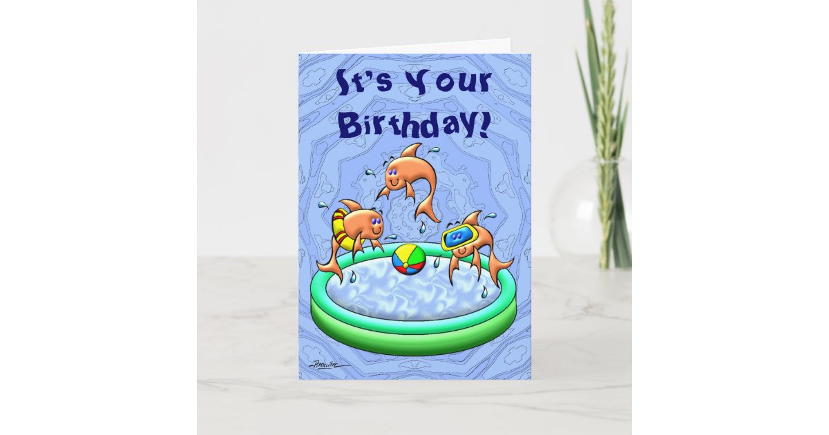 Birthday Splash Card | Zazzle