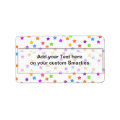 Birthday Stars Smartie Candy wrappers Labels | Zazzle