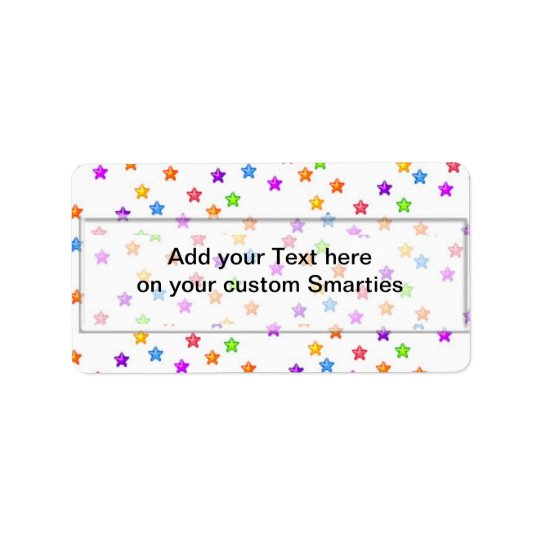 Birthday Stars Smartie Candy wrappers Labels | Zazzle.com