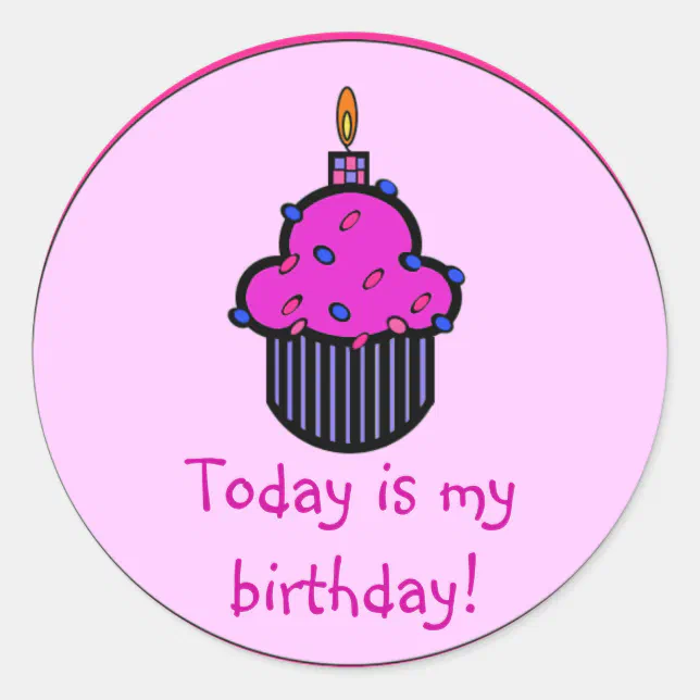 Birthday Sticker | Zazzle