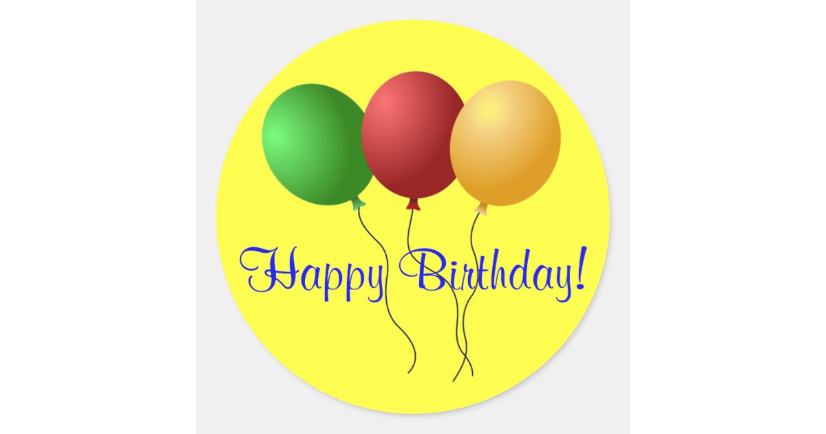 Birthday Sticker | Zazzle