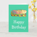 Birthday sub-sandwich card | Zazzle