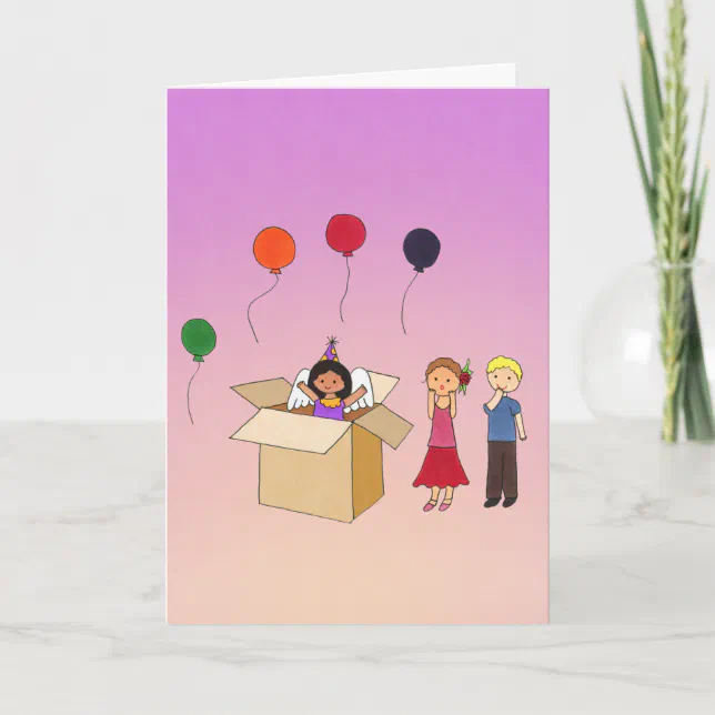 Birthday Surprise Folded Greeting Card | Zazzle