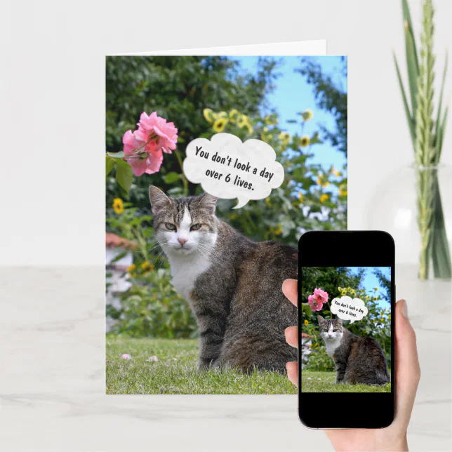 Birthday Tabby Cat Card | Zazzle