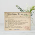 Birthday Telegram Invitation | Zazzle