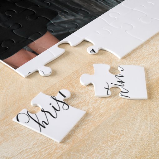 Birthday thank you custom photo text jigsaw puzzle | Zazzle