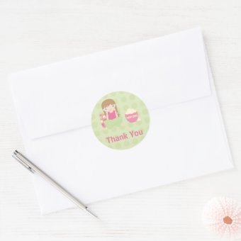 Birthday Thank You Stickers | Zazzle
