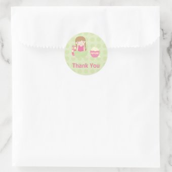 Birthday Thank You Stickers | Zazzle