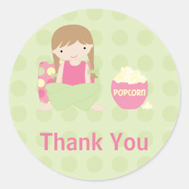 Birthday Thank You Stickers | Zazzle