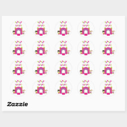 Birthday Thank You Stickers | Zazzle