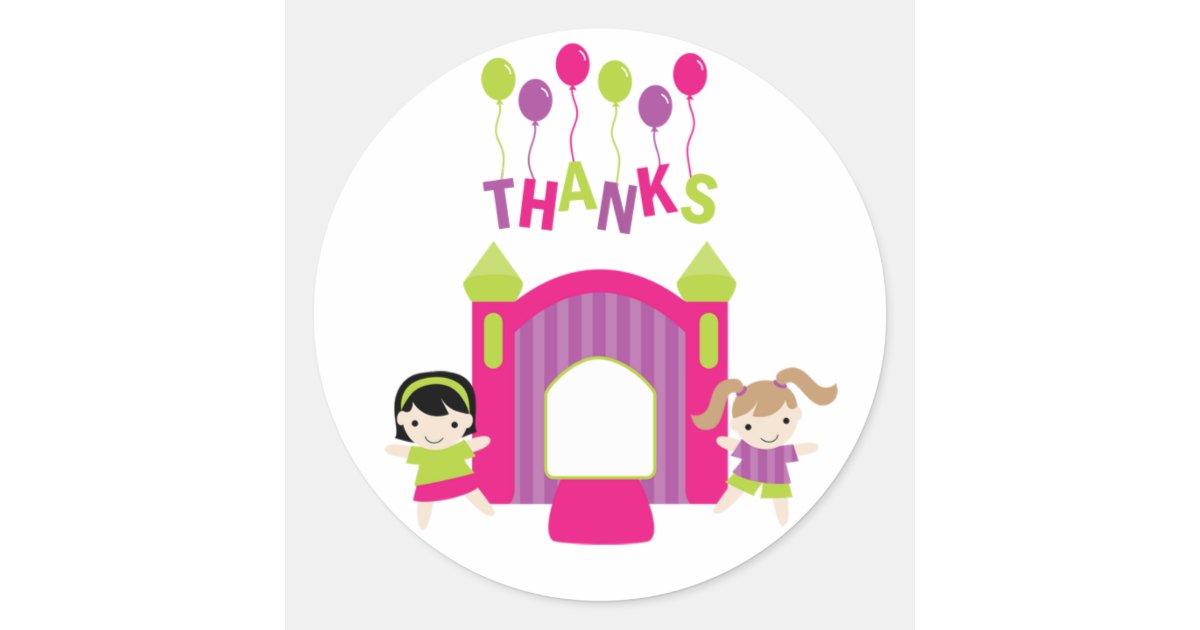Birthday Thank You Stickers | Zazzle