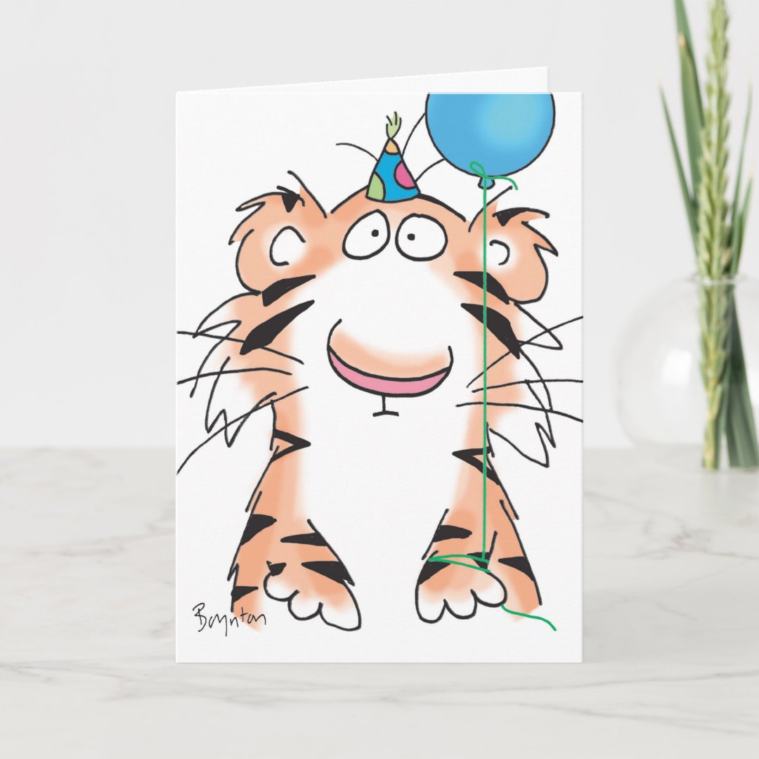 BIRTHDAY TIGER CARD | Zazzle
