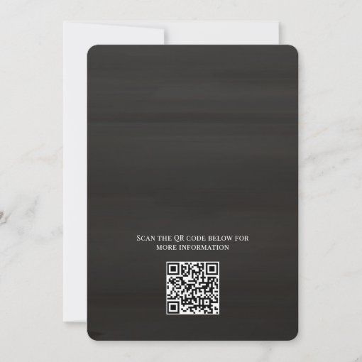 Birthday Vintage Gold Banner Simple Sign QR Code Invitation | Zazzle