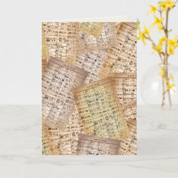 Birthday Vintage Library Cards | Zazzle