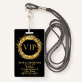 Birthday VIP Pass Badge Invitation | Zazzle