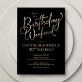 Birthday Weekend Itinerary Invitation | Zazzle