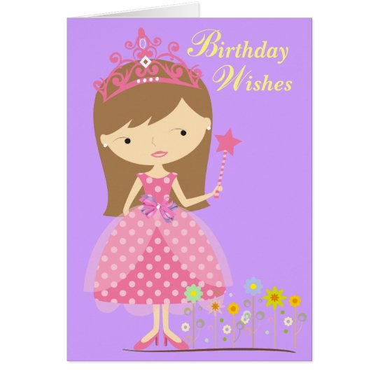 Birthday Wishes Fit for a Princess (Card) Card | Zazzle.com