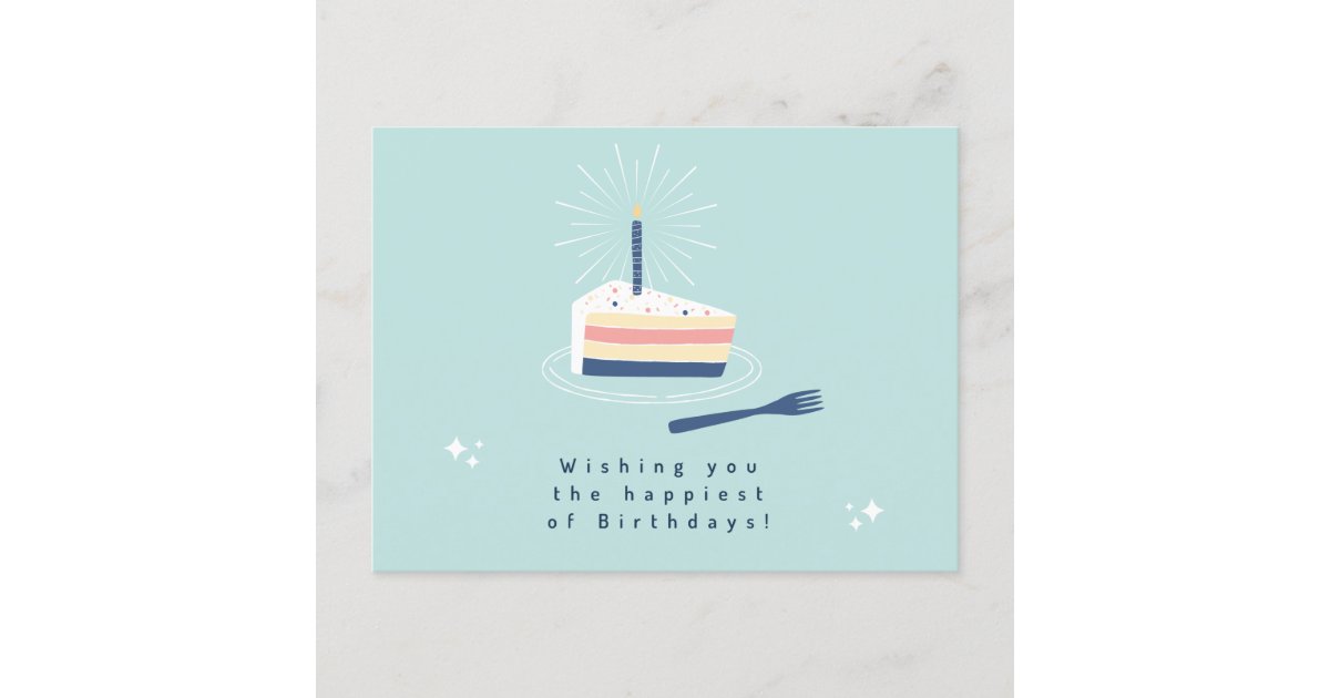 Birthday Wishes Postcard | Zazzle