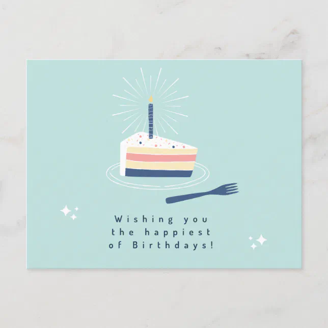 Birthday Wishes Postcard | Zazzle