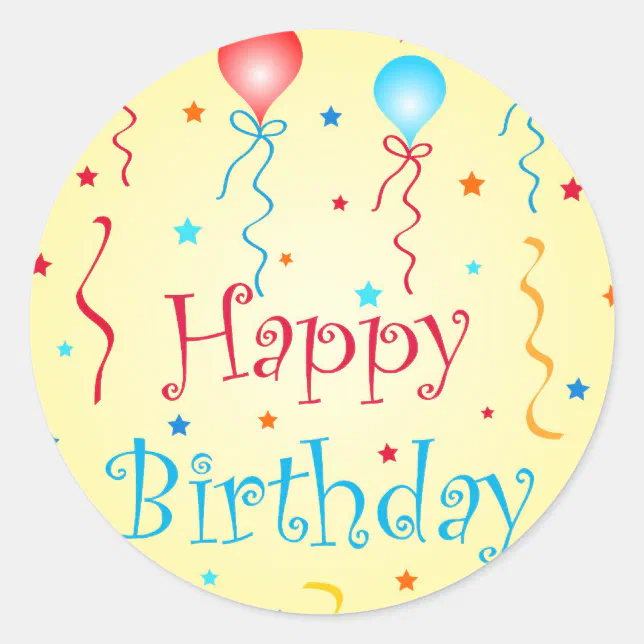 Birthday wishes - Sticker | Zazzle