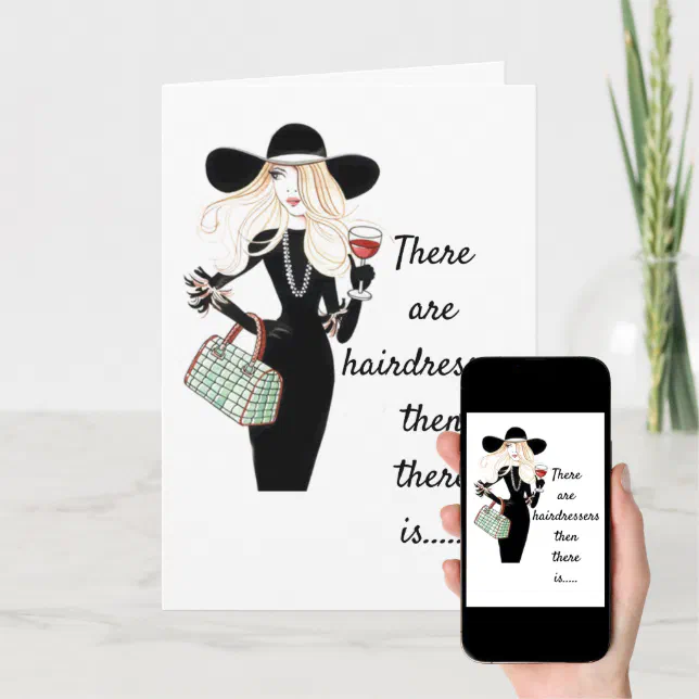 BIRTHDAY WISHES TO *BEST HAIRDRESSER* CARD | Zazzle