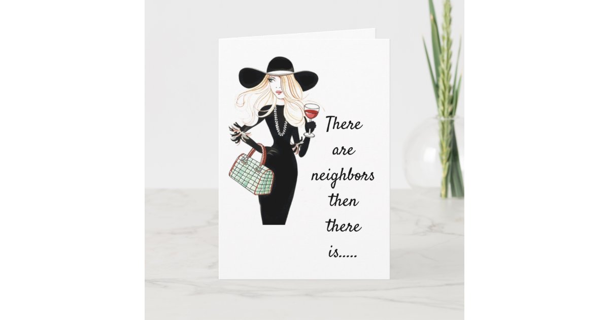BIRTHDAY WISHES TO *BEST NEIGHBOR* CARD | Zazzle