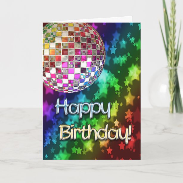 Disco Birthday Cards | Zazzle