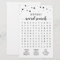 Birthday Word search game Birthday party | Zazzle