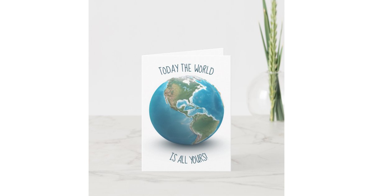 birthday world card | Zazzle