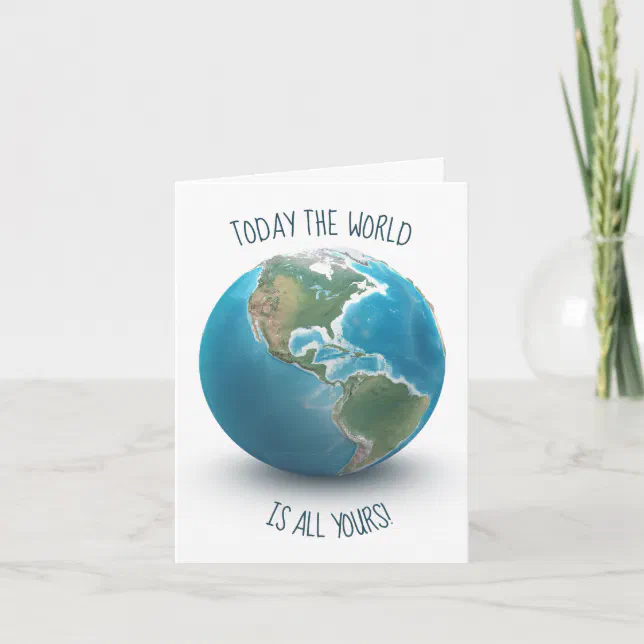 birthday world card | Zazzle
