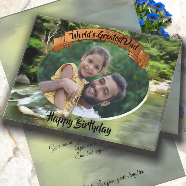 Birthday World's Greatest Dad River South 0365 Card | Zazzle