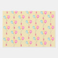 Birthday Wrapping Paper Flat Sheet Set of 3 | Zazzle